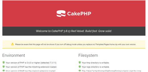 Windows10でcakephpの実行環境を作る手順 Work Note