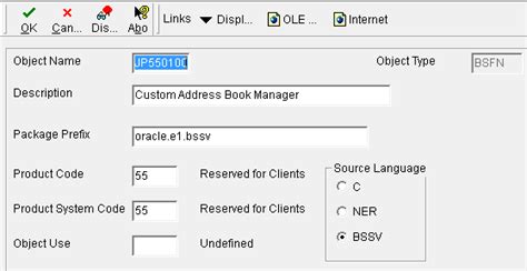 Oracle Fusion Middleware Creating A Jd Edwards Business Service Bssv