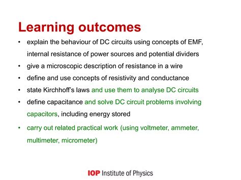 Dc Circuit Theoryppt Chemistry Science