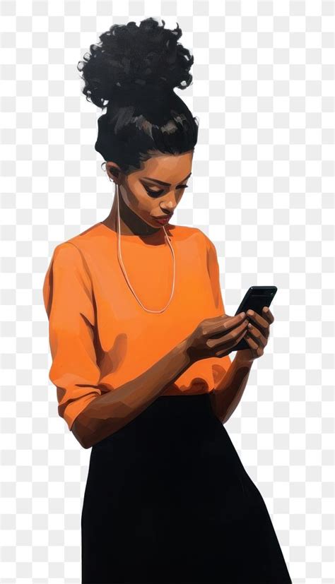 Png Adult Woman Mobile Phone Free Png Rawpixel