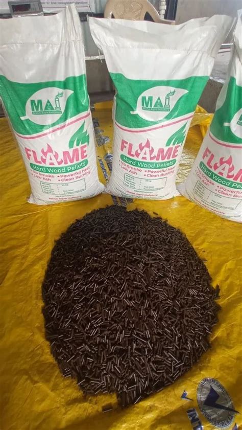 Dark Brown Hardwood Biomass Fuel Pellet At ₹ 12kg In Pune Id
