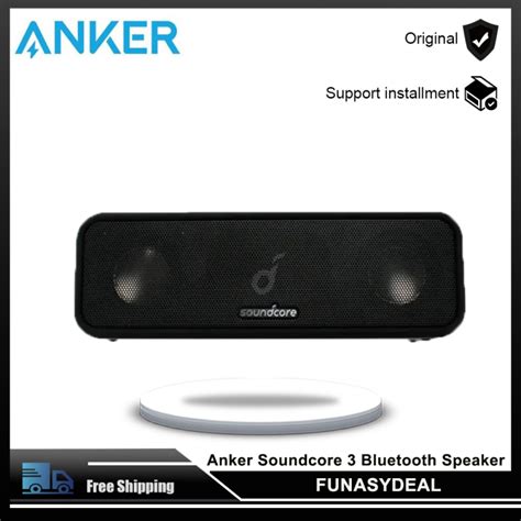 Anker Soundcore 3ลำโพงบลูทูธพร้อมเสียงสเตอริโอไดรเวอร์ไดอะแฟรมไทเทเนียม ...