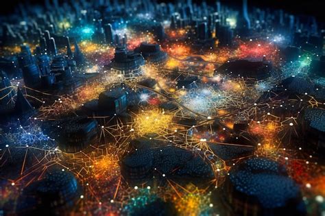 Premium Photo A Captivating Visualization Of Digital Cyberspace Where