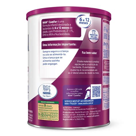 Fórmula Infantil Nan Comfor Hmo De 6 A 12 Meses 800g Bretas Supermercado