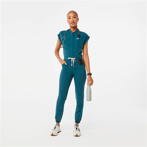 Womens Caribbean Blue Scrubs · Figs