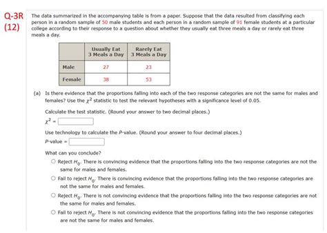 Solved The Data Summarized In The Accompanying Table Is From