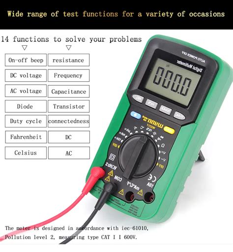 높은 품질 백라이트 자동 범위 Lcd 디스플레이 멀티 미터 디지털 멀티 미터 측정 저항 전류 전압 범위 Buy 표준 디지털 멀티 미터 전류 측정수동 범위 디지털 멀티