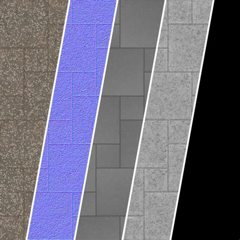 Texture Tile Materials 35 Concrete Tiling By Gravel Sbsar Pbr Seamless