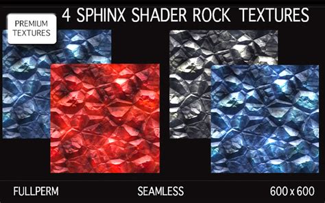 Second Life Marketplace Sphinx Shader Rock Textures