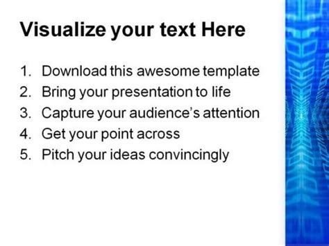 binary tunnel background powerpoint themes and powerpoint slides 0511