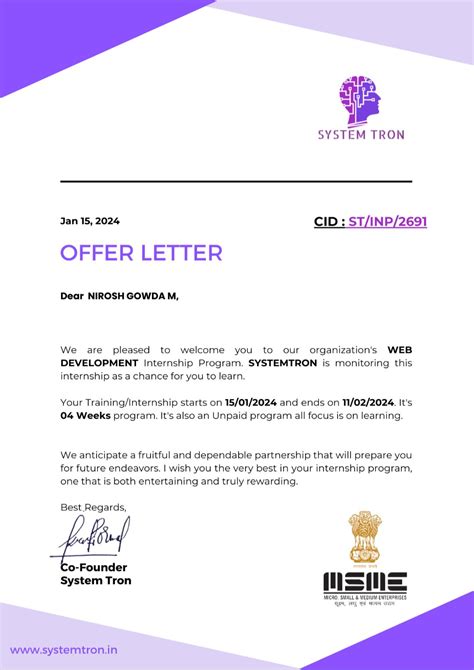 Nirosh Gowda On Linkedin Systemtron Webdevelopment Intern