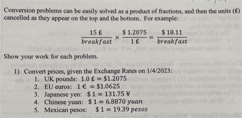 Solved Conversion Problems Can Be Easily Solved As A Product Chegg Com