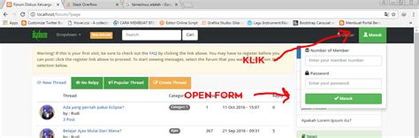 css can t open form scroll down on navbar bootstrap last update