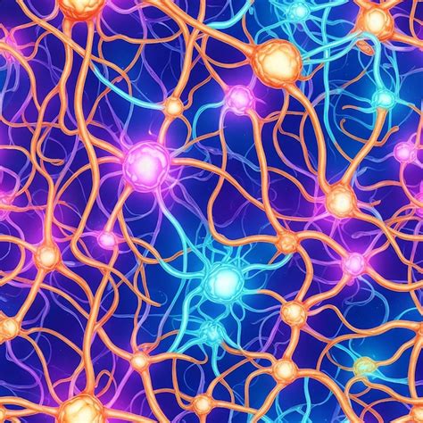 Premium Photo Synaptic Plasticity Neuron Connection Bacground