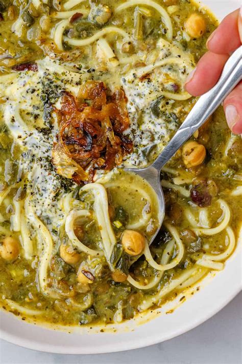 Ash Reshteh Persian Noodle Soup Cooking With Ayeh
