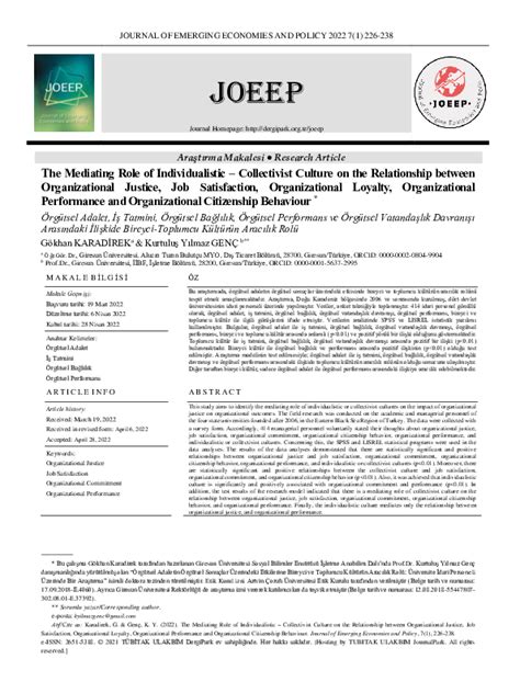 Pdf The Mediating Role Of Individualistic Collectivist Culture On The Relationship Between