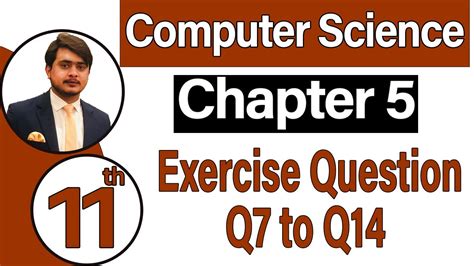 11th Class Computer Science Chapter 5 Exercise Question Q7 To Q14 Ics Computer Part 1