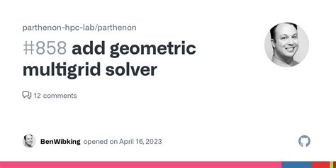 add geometric multigrid solver · issue 858 · parthenon hpc lab