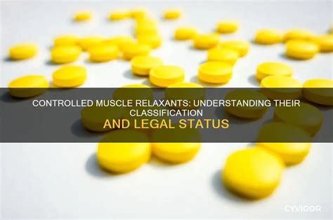 Controlled Muscle Relaxants Understanding Their Classification And