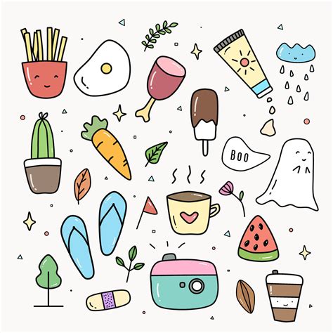 Cute Easy Food Doodles