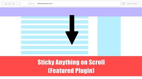 Sticky Anything On Scroll Featured Plugin YouTube