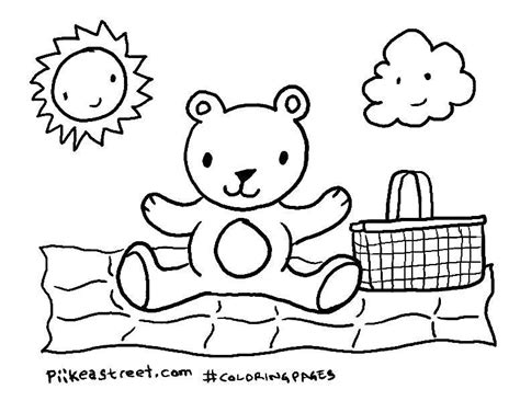 Teddy Bear Picnic Coloring Pages Teddy Bear Picnic Coloring Pages