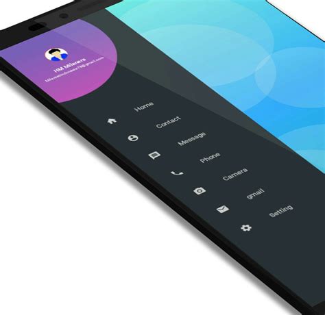 Minimal Sidebar For Klwp Android Design Themes For Mobile Sidebar Design