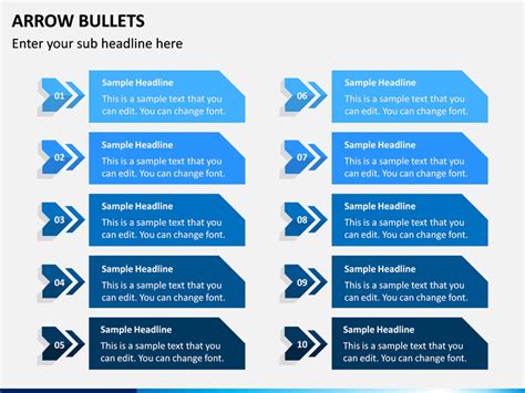 Arrow Bullets For PowerPoint And Google Slides PPT Slides