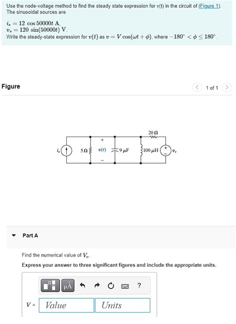 Solved Use The Node Voltage Method To Find The Steady State