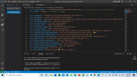 unable to deploy at the frontend · issue 13 · codestackr minter dapp