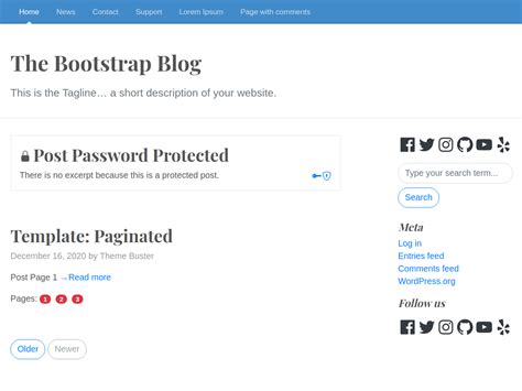 The Bootstrap Blog Wordpress Teması Wordpress Türkiye