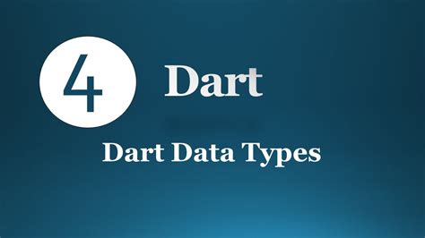 4 Variables And Dart Data Types Arabic Youtube
