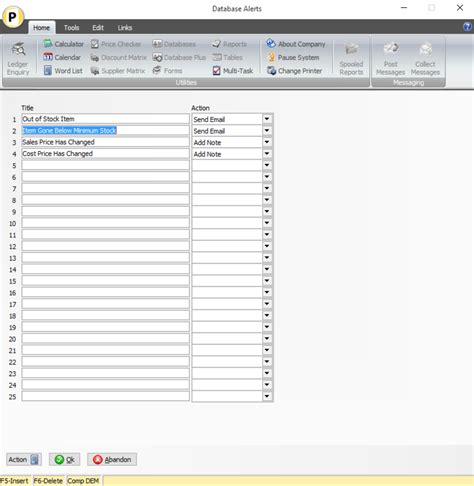 datafile software alerts via email portal people
