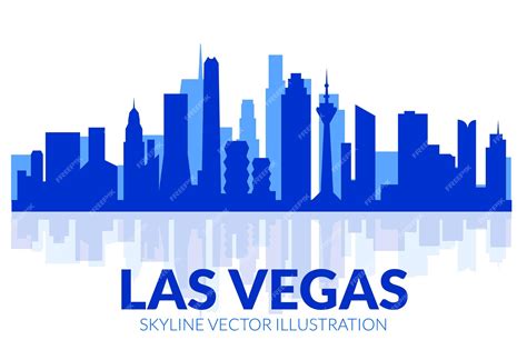 Premium Vector Las Vegas Vector Silhouette Skyline Vector