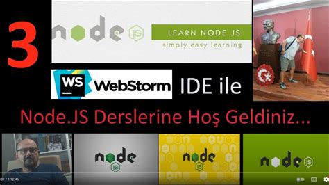 türkçe kaynaklara katkı node js dersleri 3 webstorm Üzerinde canlı