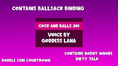 C And B Joi Includes Ballsack Binding Verbal Domination