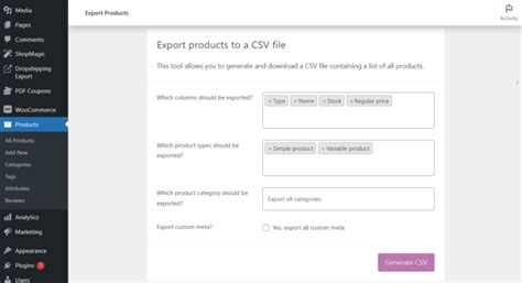 How To Export Woocommerce Products With Variations