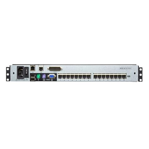 1 local remote share access 16 port multi interface cat 5 dual rail lcd