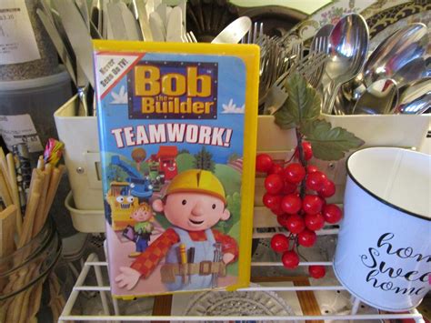 2003 Bob The Builder Teamwork Vhs Movie 45 Mins Of Fun Etsy