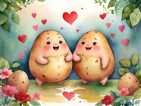 Fat Potato Couple Making Love By Dianaxstoyanova TheHungryJPEG