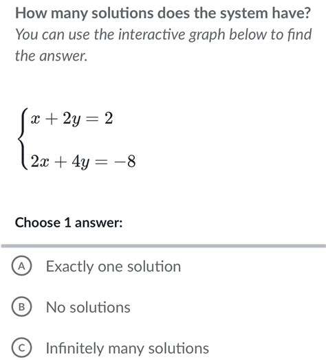 Solved How Many Solutions Does The System Have You Can Use The