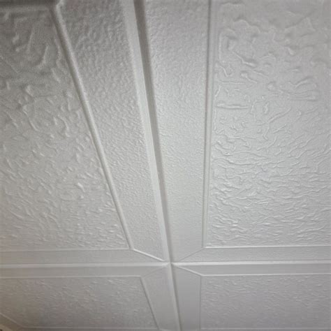 Styrofoam Glue Up Ceiling Tiles Popcorn Ceiling Cover Or Flat Surface Easy Diy Installation