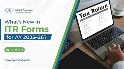 Whats New In Itr Forms Ay 2025 26 Expert Filing Guide