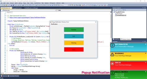 VB NET การทำ Popup Notification หรอแสดงหนาจอการแจงเตอน เวบบอรดเปดโคดตนฉบบ ชมชน