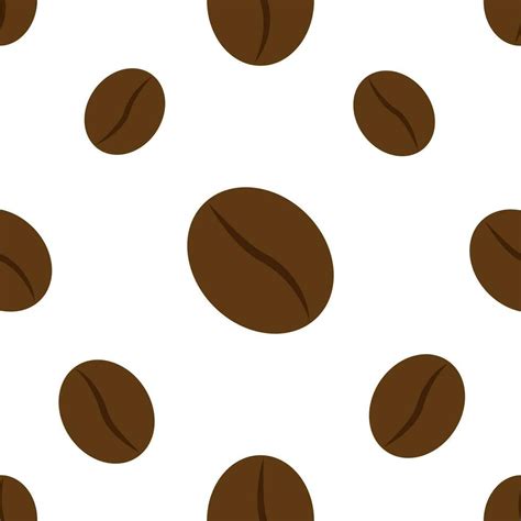 Coffee Bean Seamless Pattern Vector Illustration 28581575 Vector Art