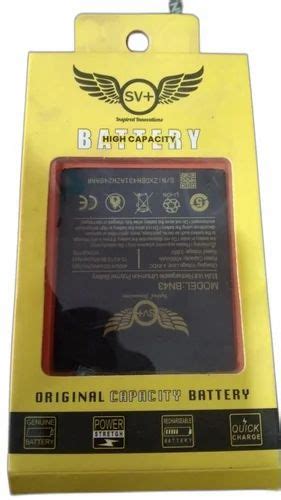 SV+ BN43 Mobile Battery, Battery Type: Lithium-Ion, Capacity: 4000 mAh ...