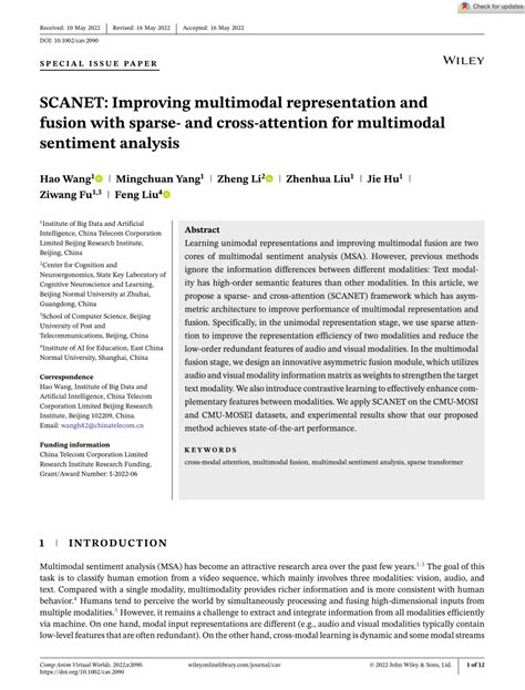 Pdf Scanet Improving Multimodal Representation And Fusion With