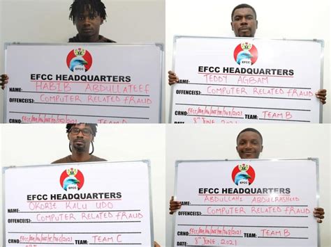 Efcc Arrest Nine Suspected Internet Fraudsters In Abuja [photos] Naija News