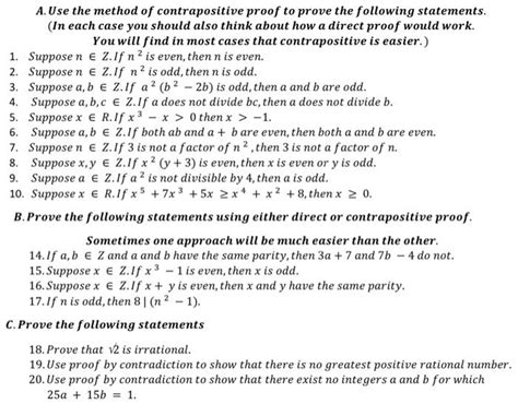 solved a use the method of contrapositive proof to prove