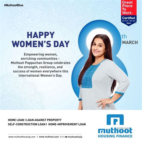 Muthoot Housing Finance Company Limited On Linkedin Womensday